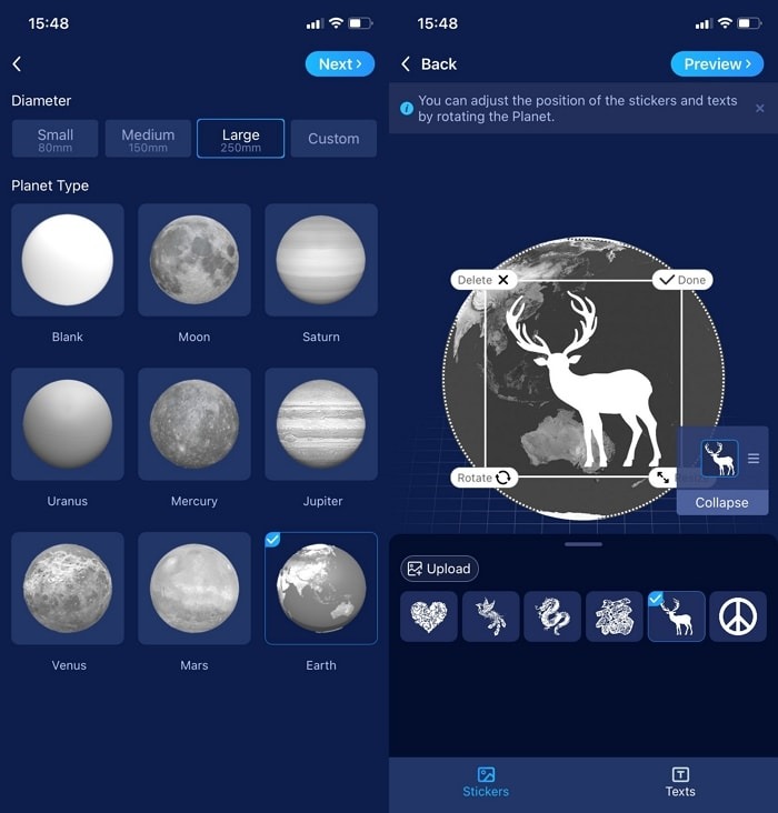 How to make a 3D printed moon lamp personalized