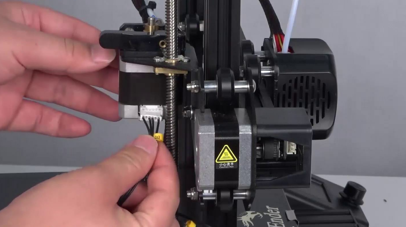 Service tutorial Ender-3 V2 X&E-axis motor wirings replacement. | Creality Cloud