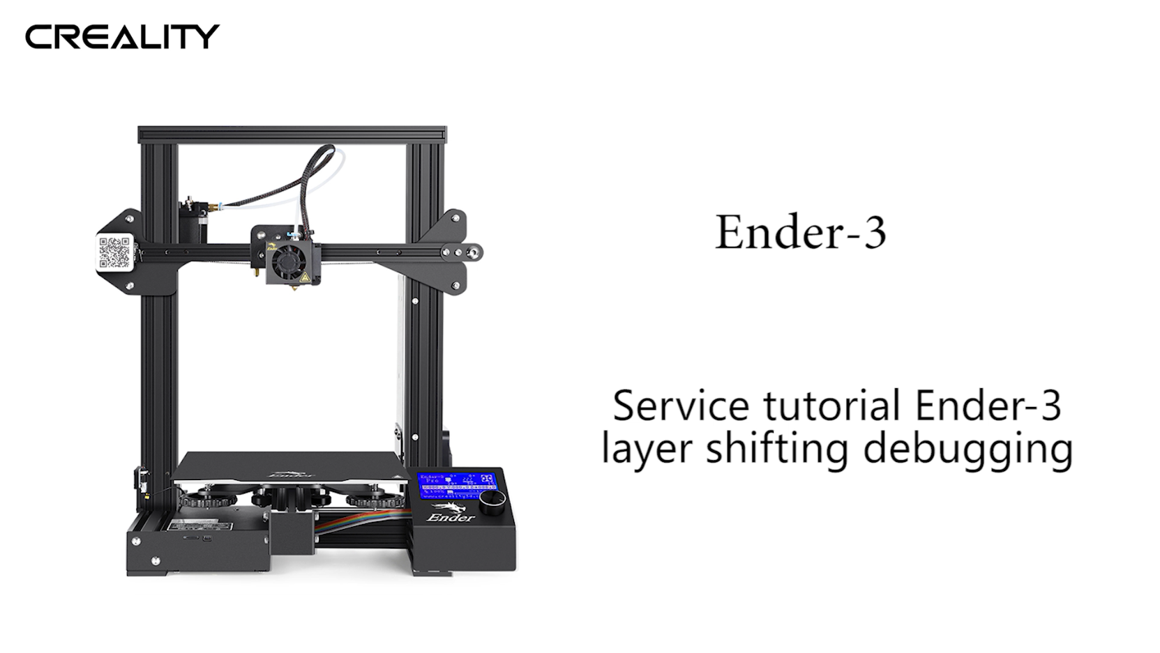Service tutorial Ender-3 layer shifting debugging | Creality Cloud