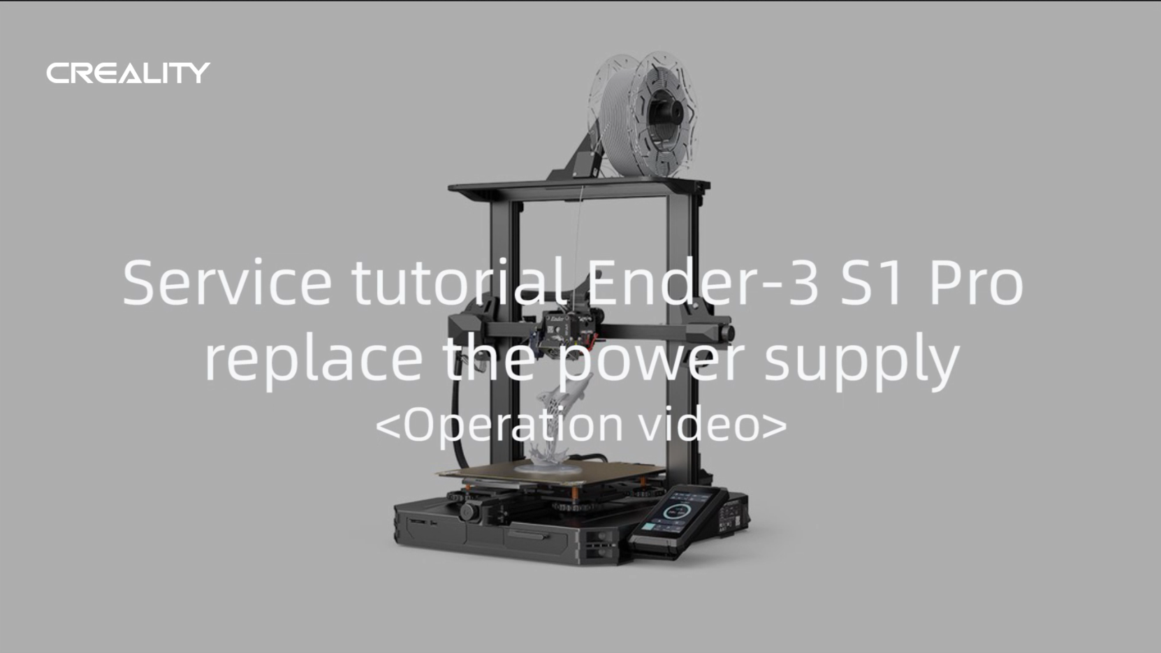 Service tutorial Ender-3 S1 Pro replace the power supply | Creality Cloud
