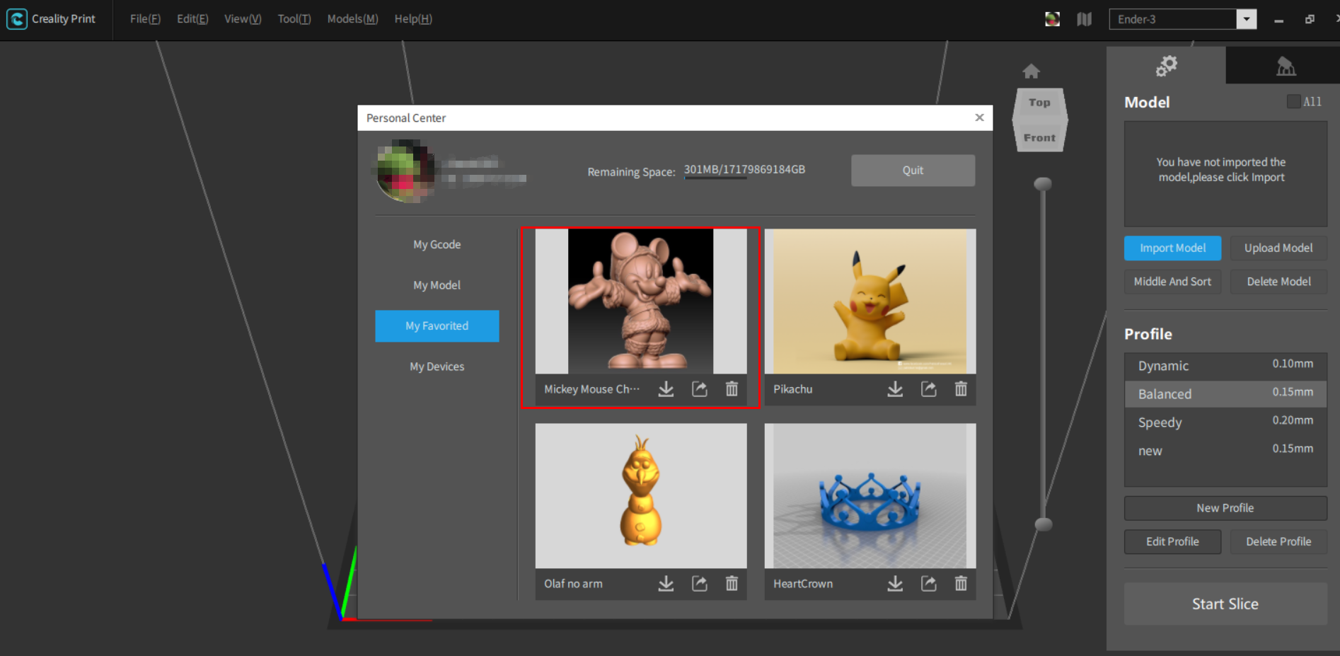How to Collect Favorite 3D Models