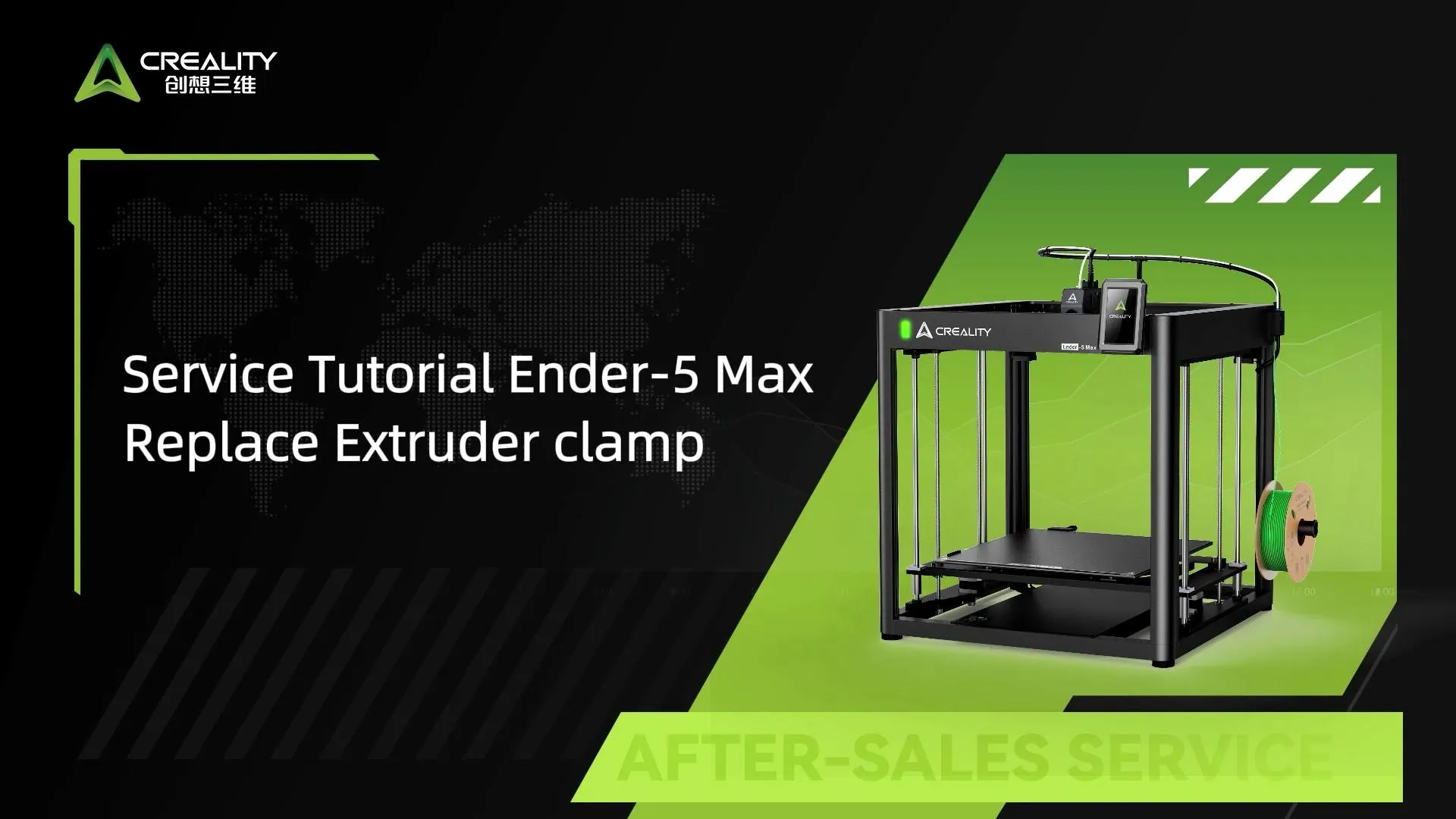 Service Tutorial Ender-5 Max Replace Extruder clamp | Creality Cloud