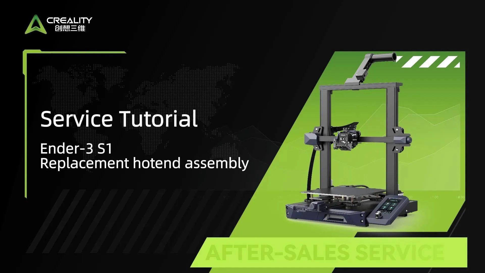 Service tutorial Ender-3 S1 Replacement hotend assembly | Creality Cloud
