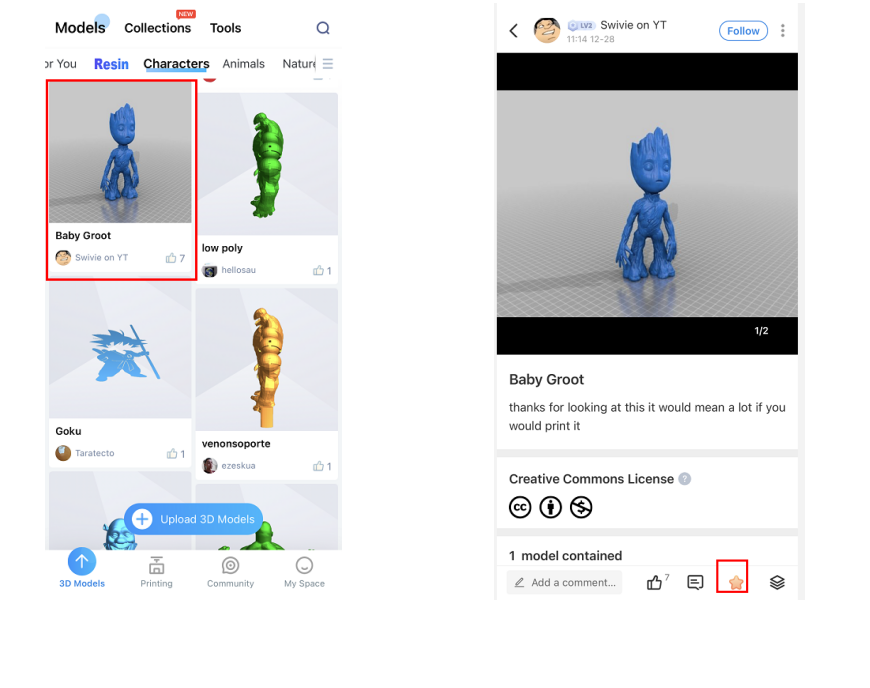 How to Collect Favorite 3D Models | Creality Cloud