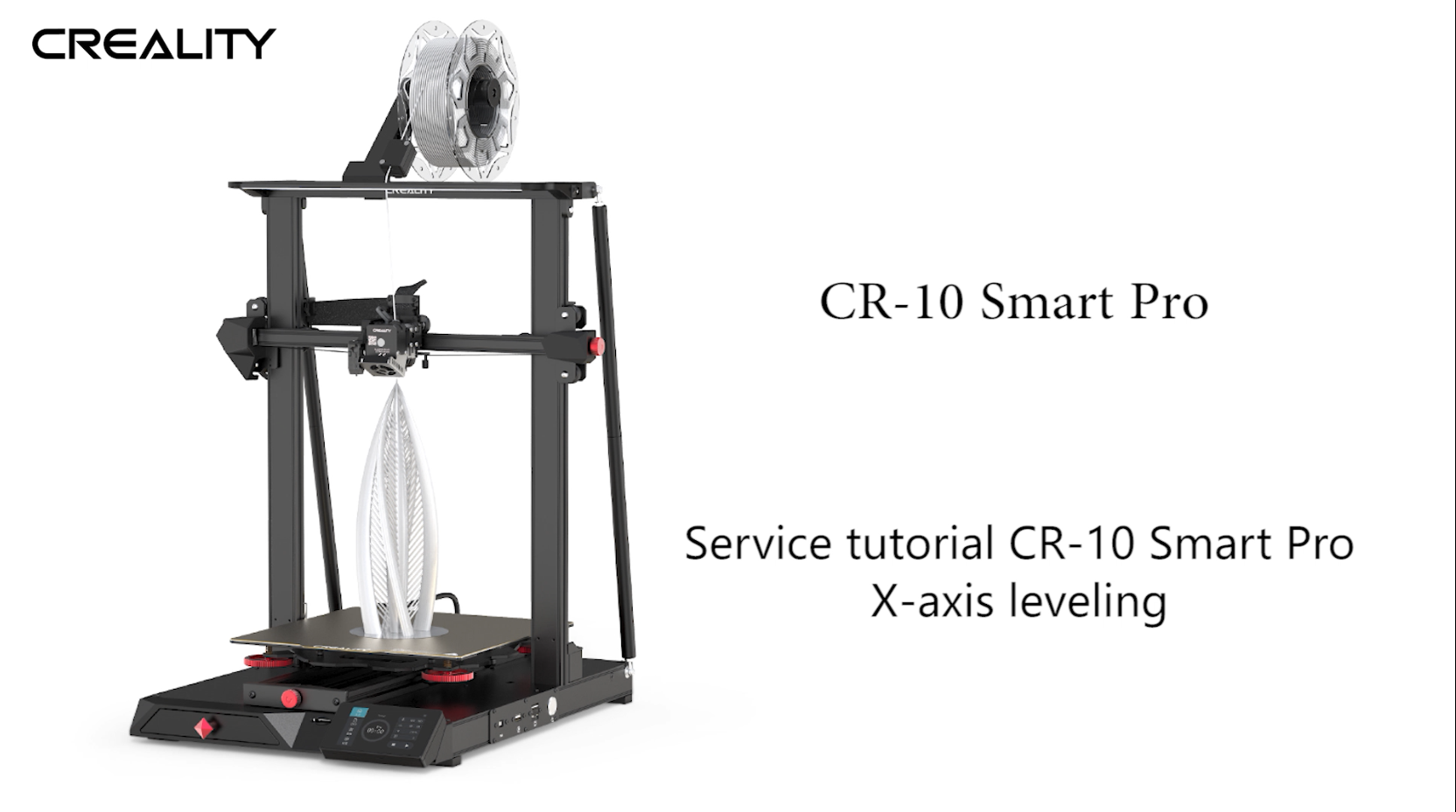 Service tutorial CR-10 Smart Pro X-axis leveling | Creality Cloud