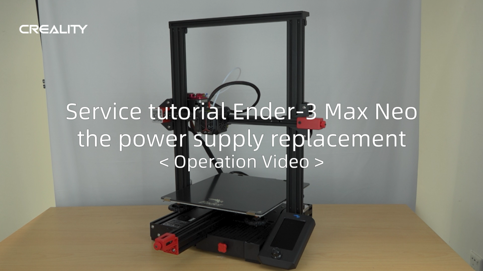 Service tutorial Ender-3 Max Neo the power supply replacement | Creality Cloud