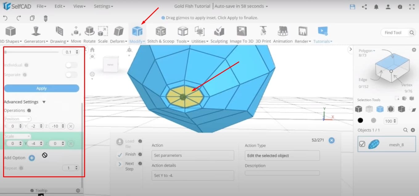 How to Create a Goldfish using Box modeling techniques