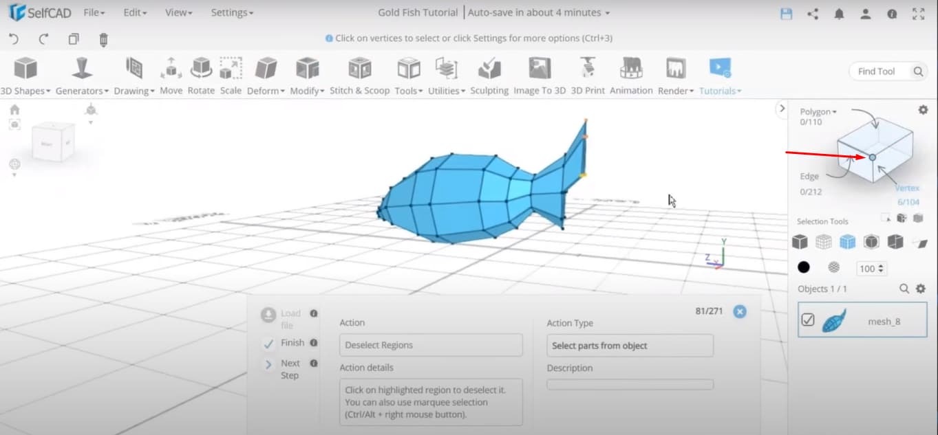 How to Create a Goldfish using Box modeling techniques