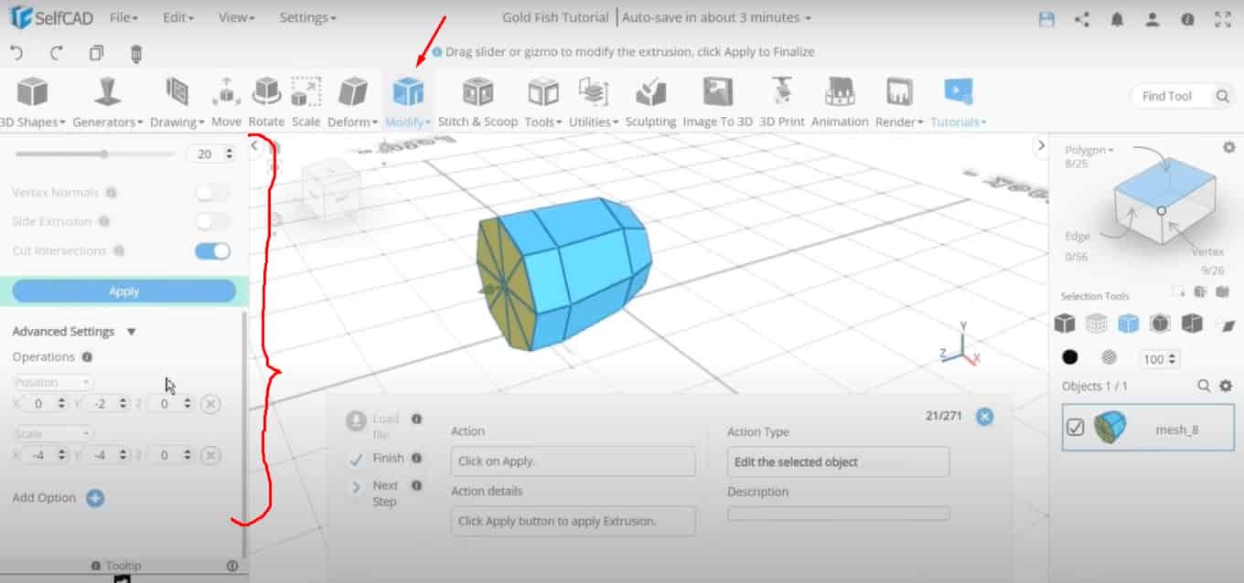 How to Create a Goldfish using Box modeling techniques