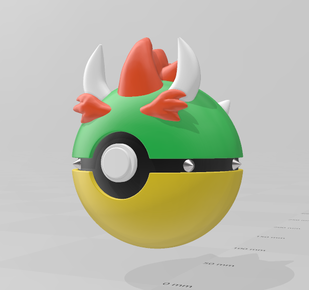 Bowser Pokeball | 3D models download | Creality Cloud