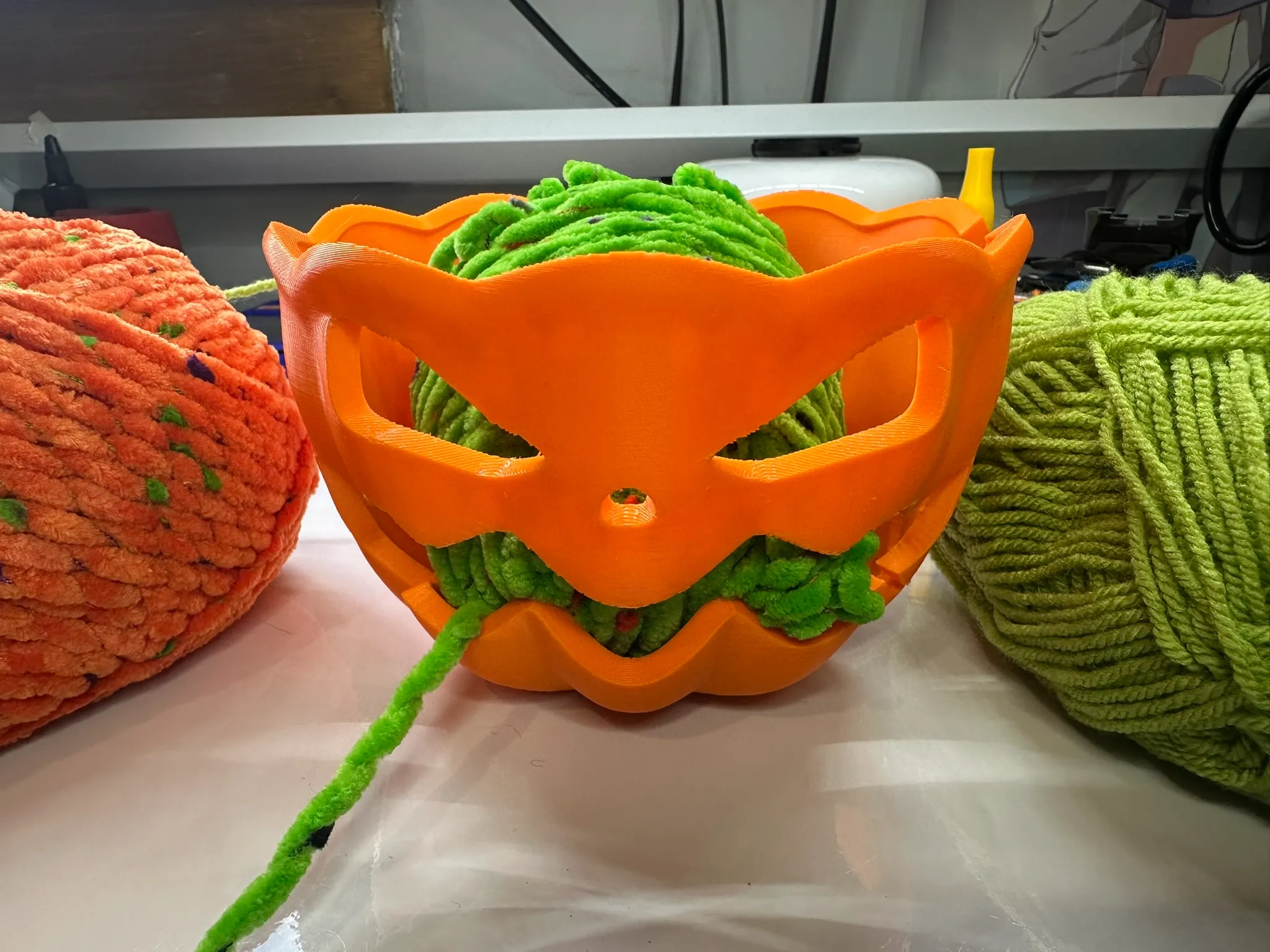 3D Printer Files | 3MF File | Halloween Pumpkin Loop Yarn Bowl ...