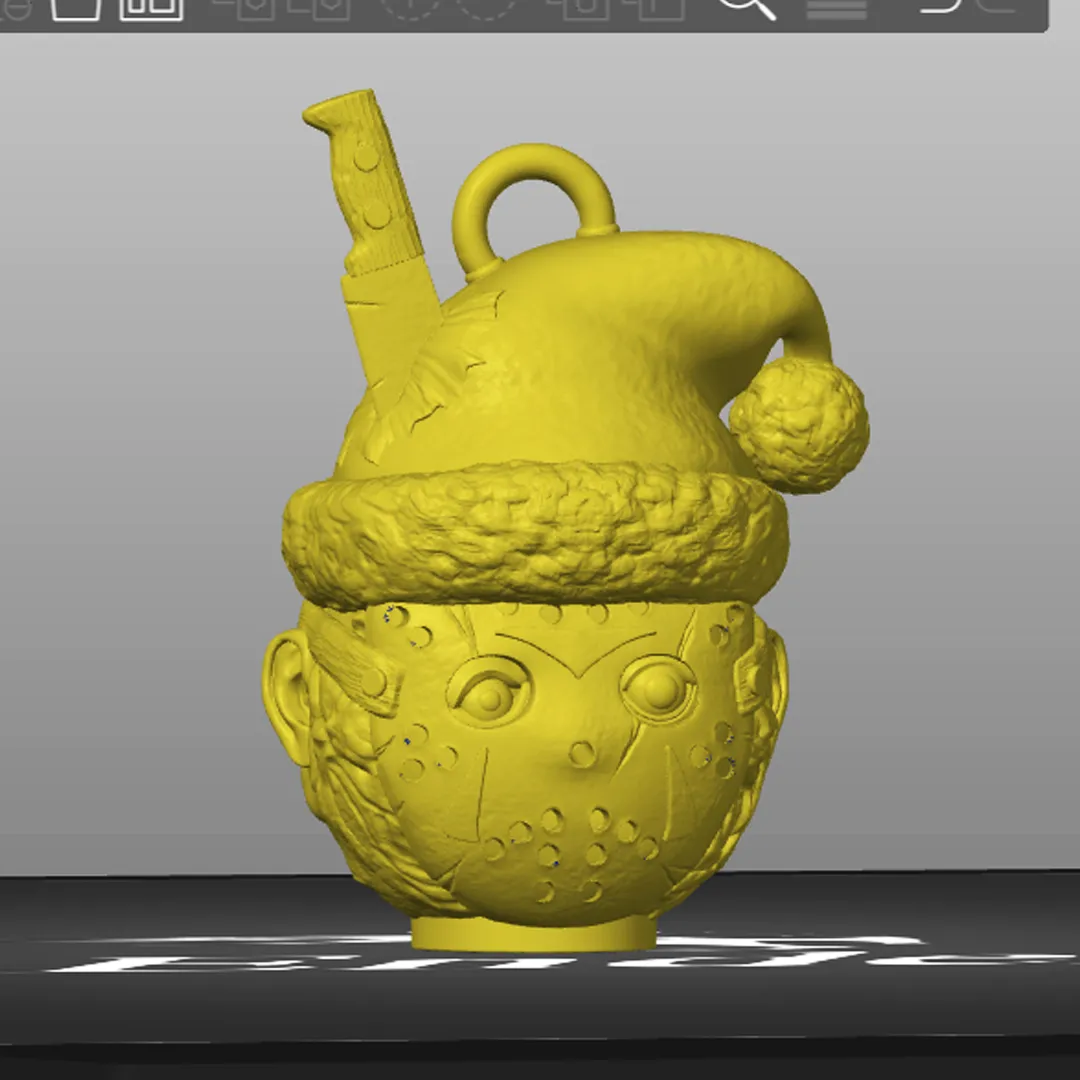 Xmas Horror Ornaments Friday The 13th Jason Voorhees | 3D models ...