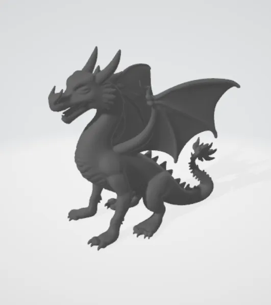 3d yazıcı baskı modelleri | 3MF | Dragon | Creality Cloud