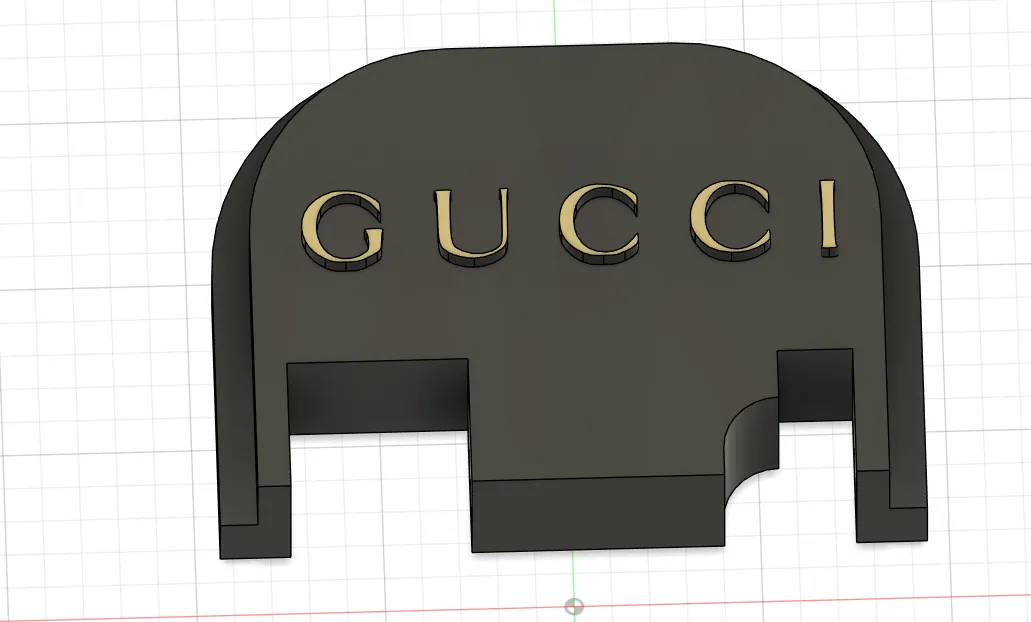 Jewelry & Accessories STL Download - gucci slide plateby N0FR33B33Z