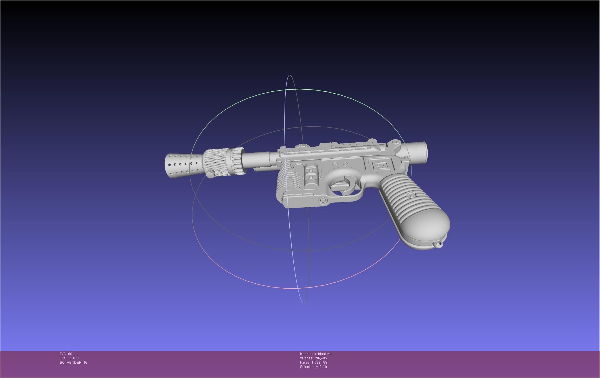 Star Wars Han Solo Blaster Basic Model | 3D models download | Creality ...