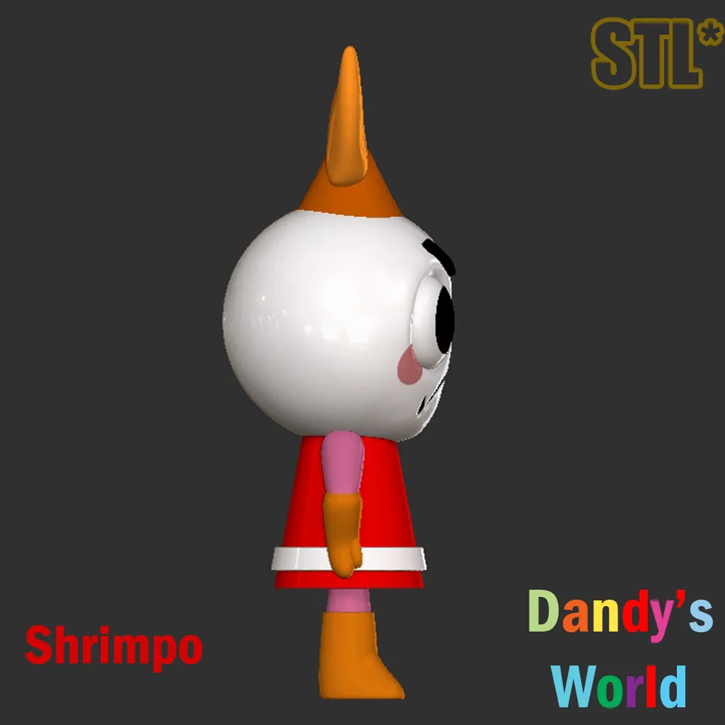 Characters & Creatures STL Download - Dandy's World Shrimpo STL 3D ...
