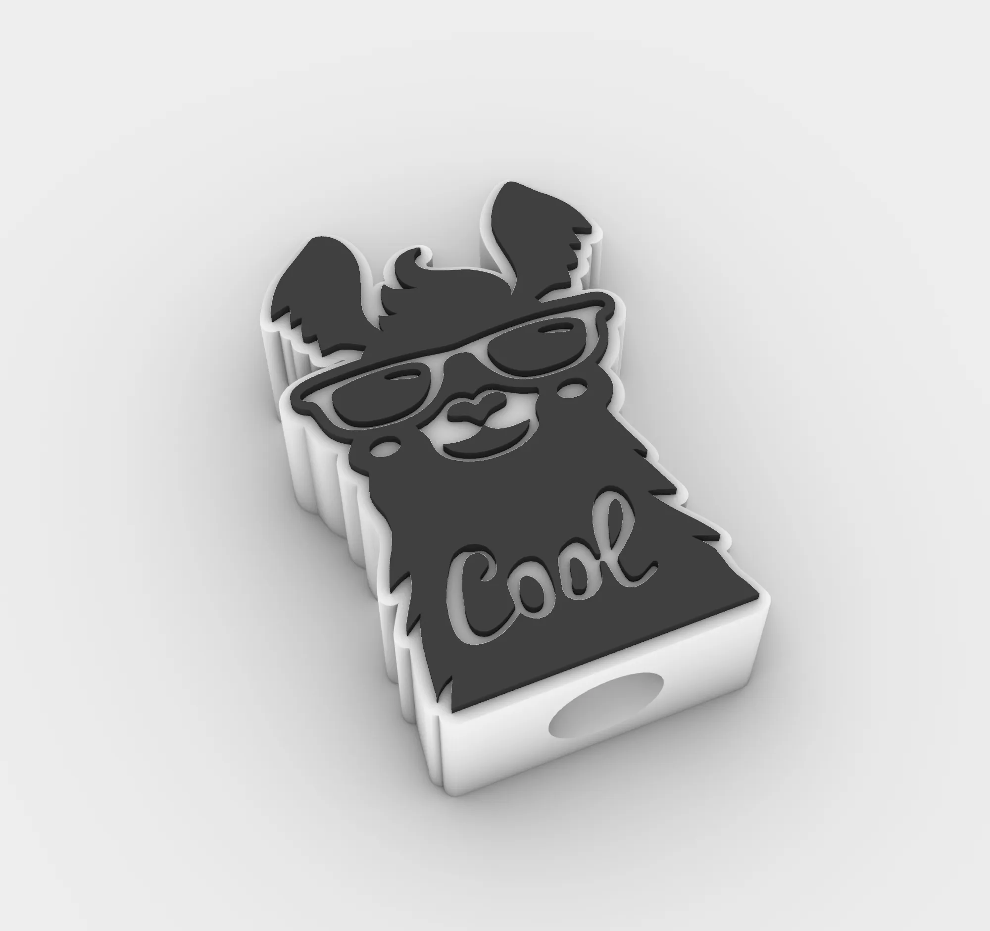 OtherSTL 다운로드 -Straw Topper llama with glasses - Teo3D_Rk