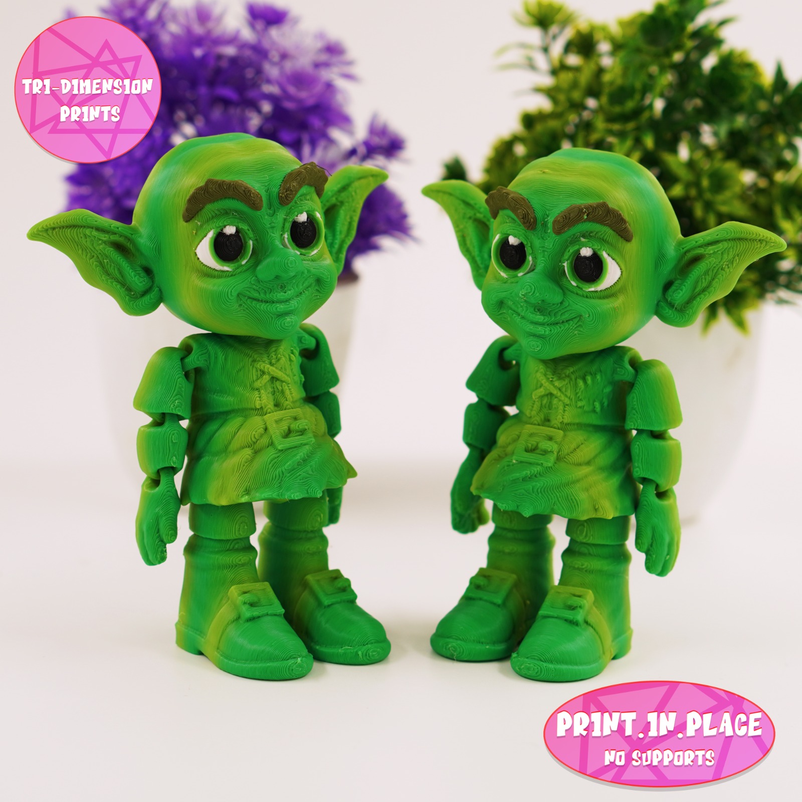 PRINT IN PLACE CUTE FLEXI GOBLIN | 3D models download | Creality Cloud