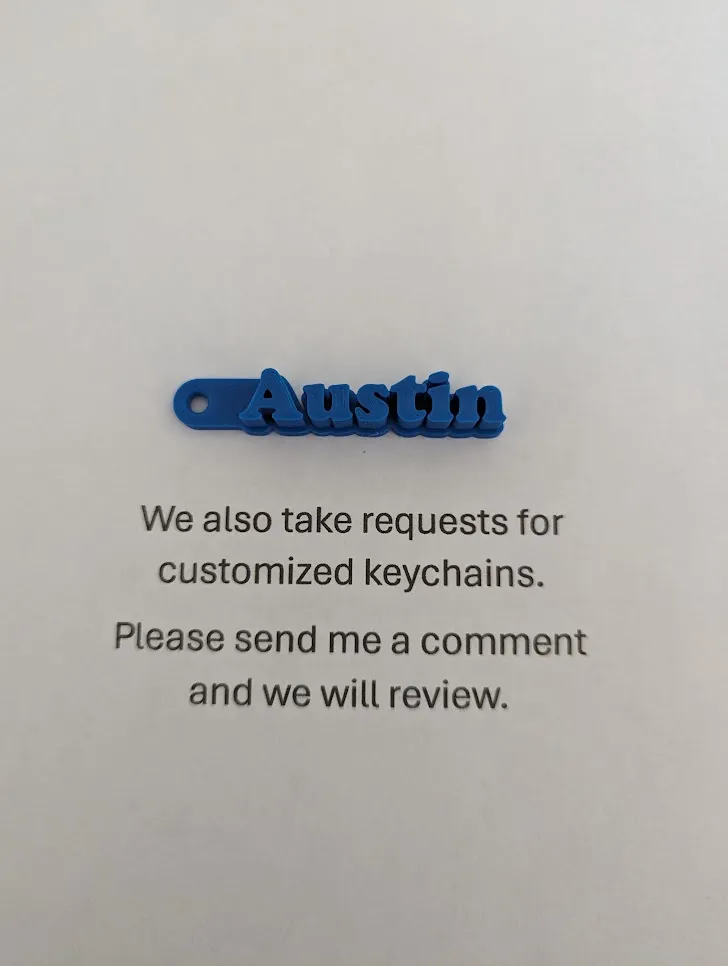 Other STL Download - Austin Keychainby Trash Can Guy