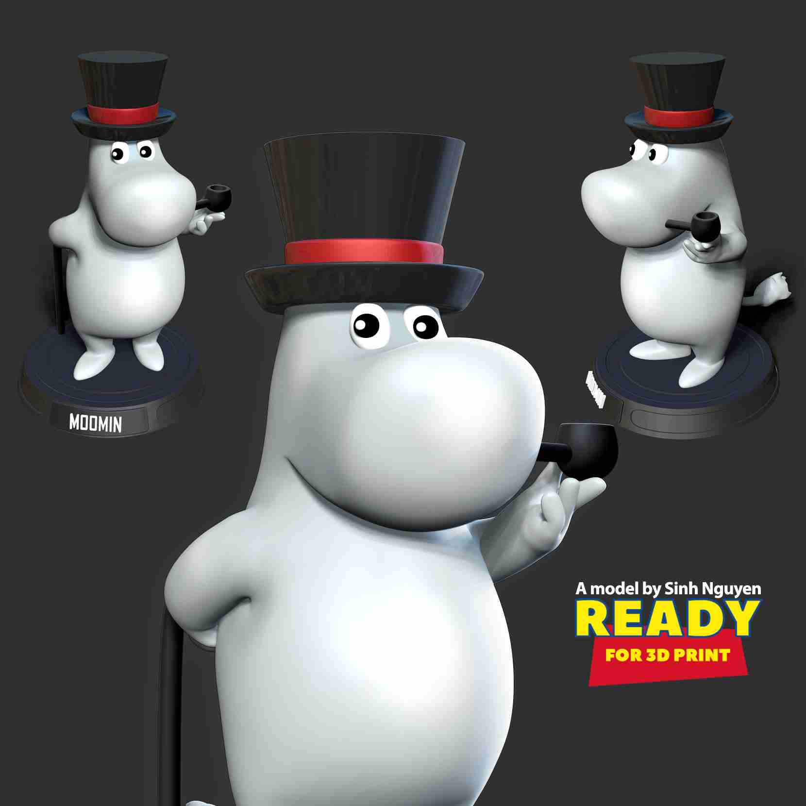 Moominpappa | 3D models download | Creality Cloud
