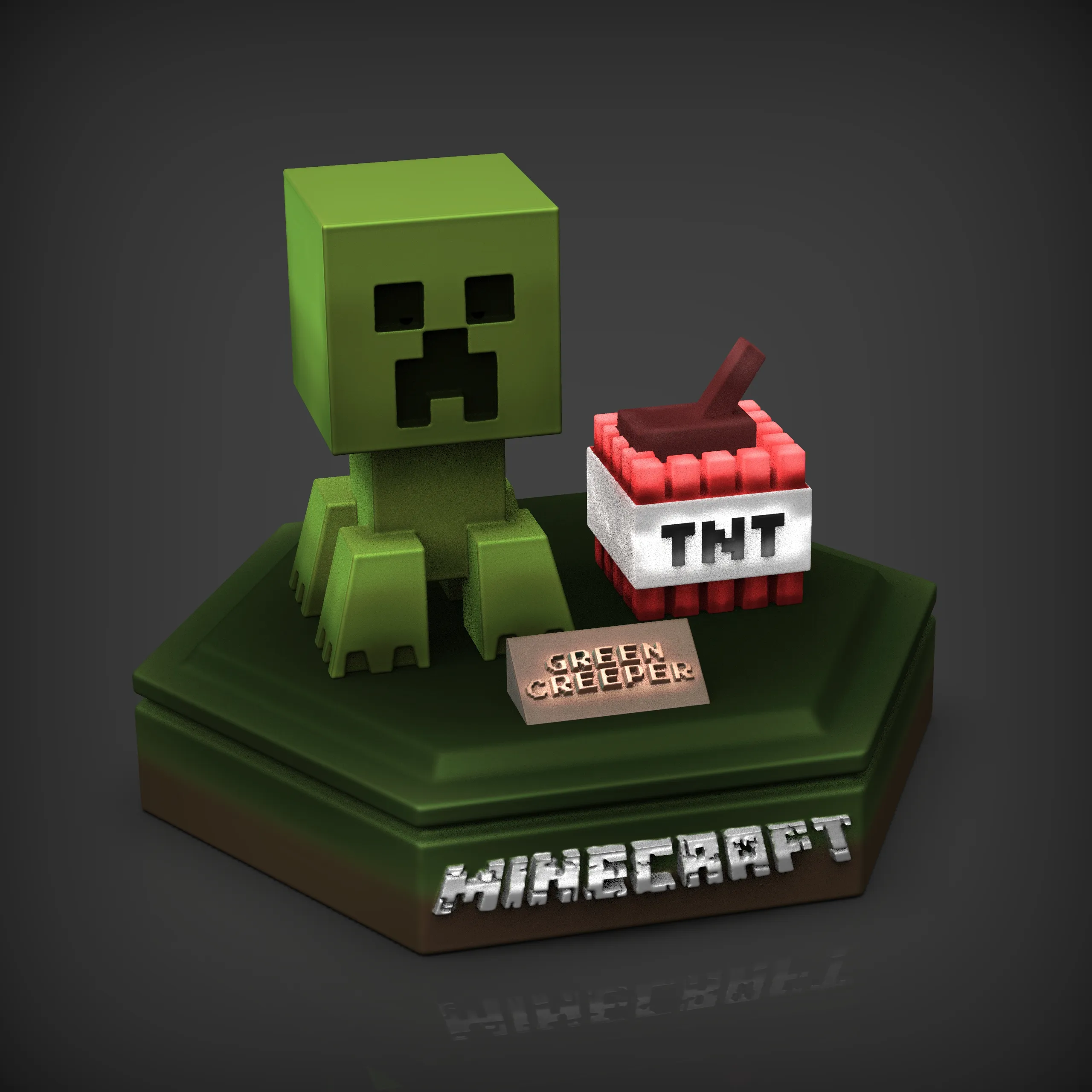 Minecraft Creeper 3d Model Creeper" 3D Models To Print Yeggi