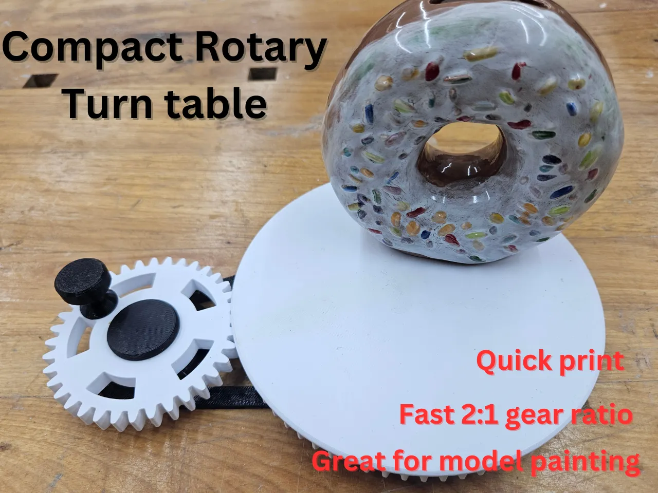 COMPACT MANUAL ROTARY TABLE | 3D models download | Creality Cloud