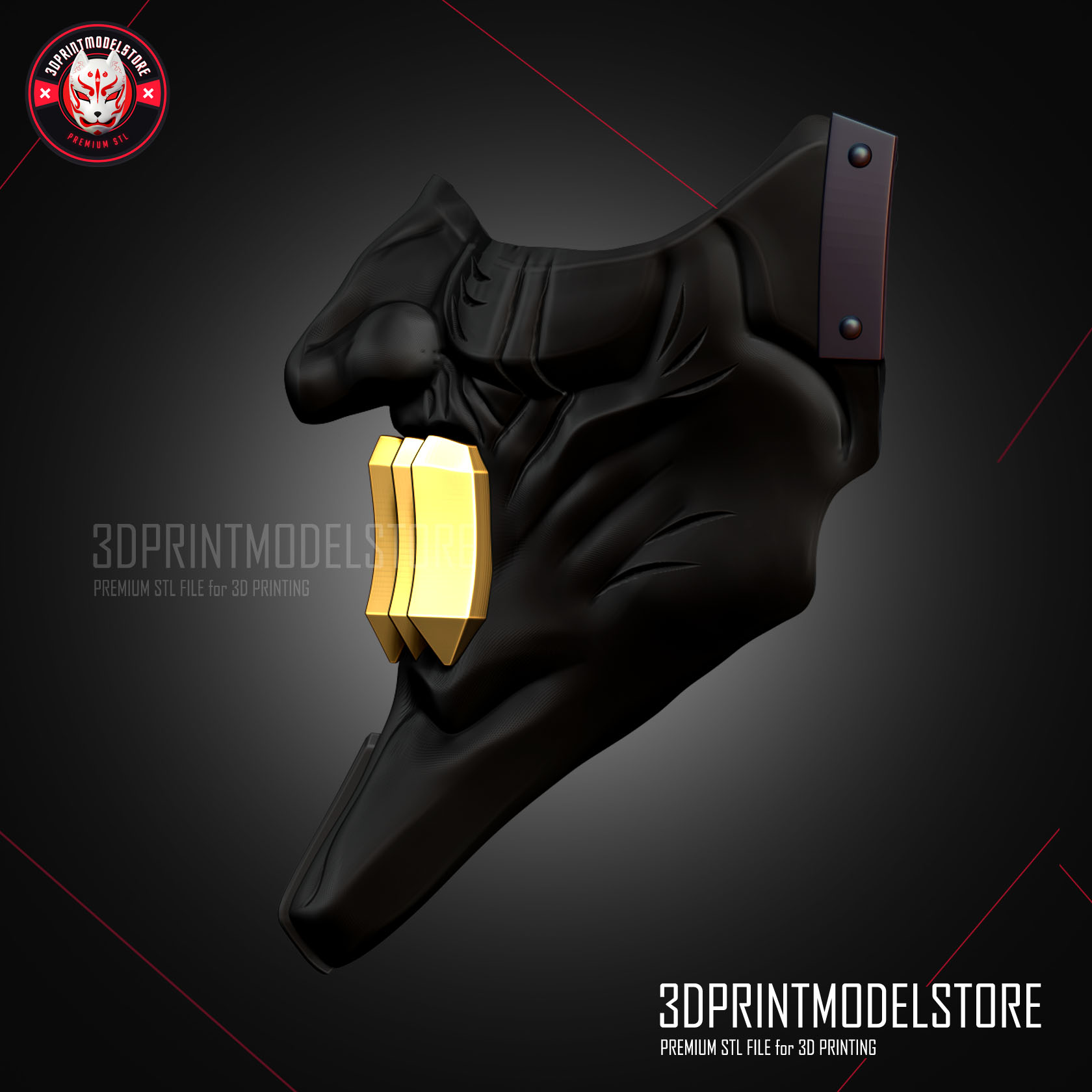 Ninja Kamui Zai Mask - Anime Cosplay Oni Samurai Halloween | 3D-Modelle ...