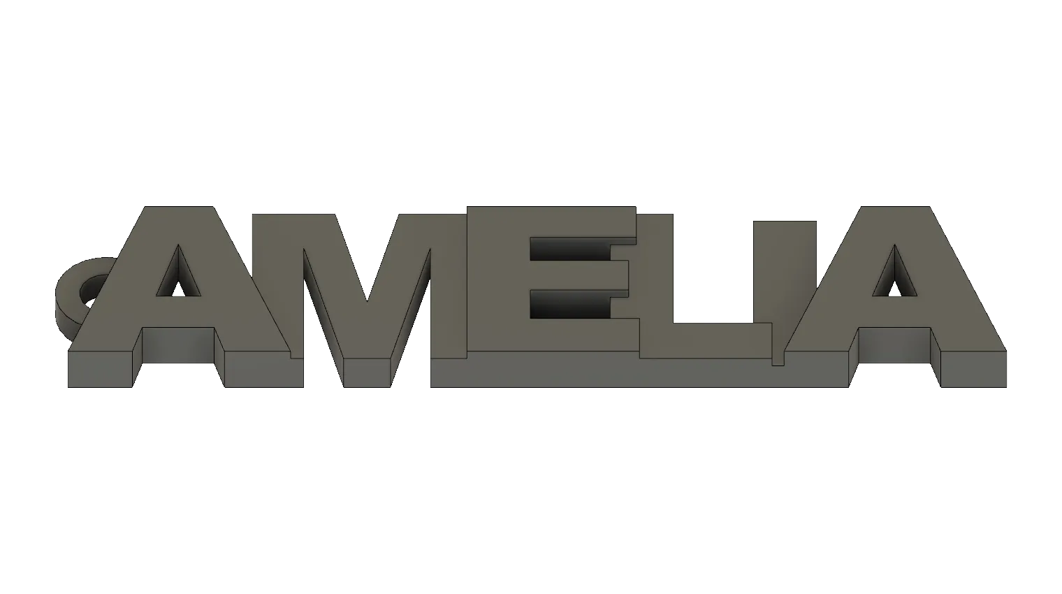 Jewelry & Accessories STL Download - Amelia keychainby kemot33