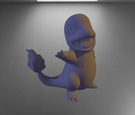 Characters & Creatures STL Download - Pokémon Charmander (#0004) 3D ...