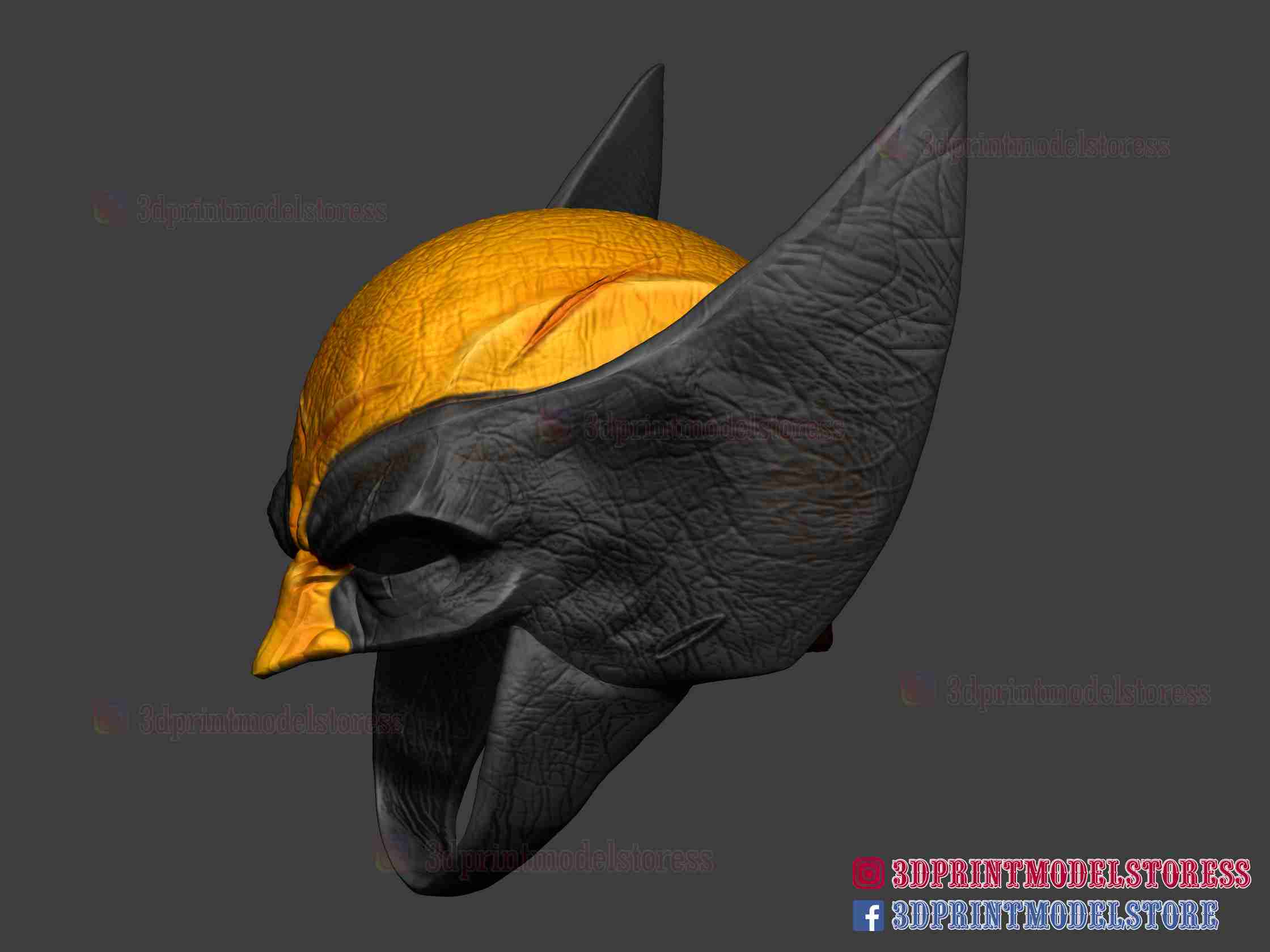 Wolverine Helmet - Marvel Comics Cosplay | 3D models download ...