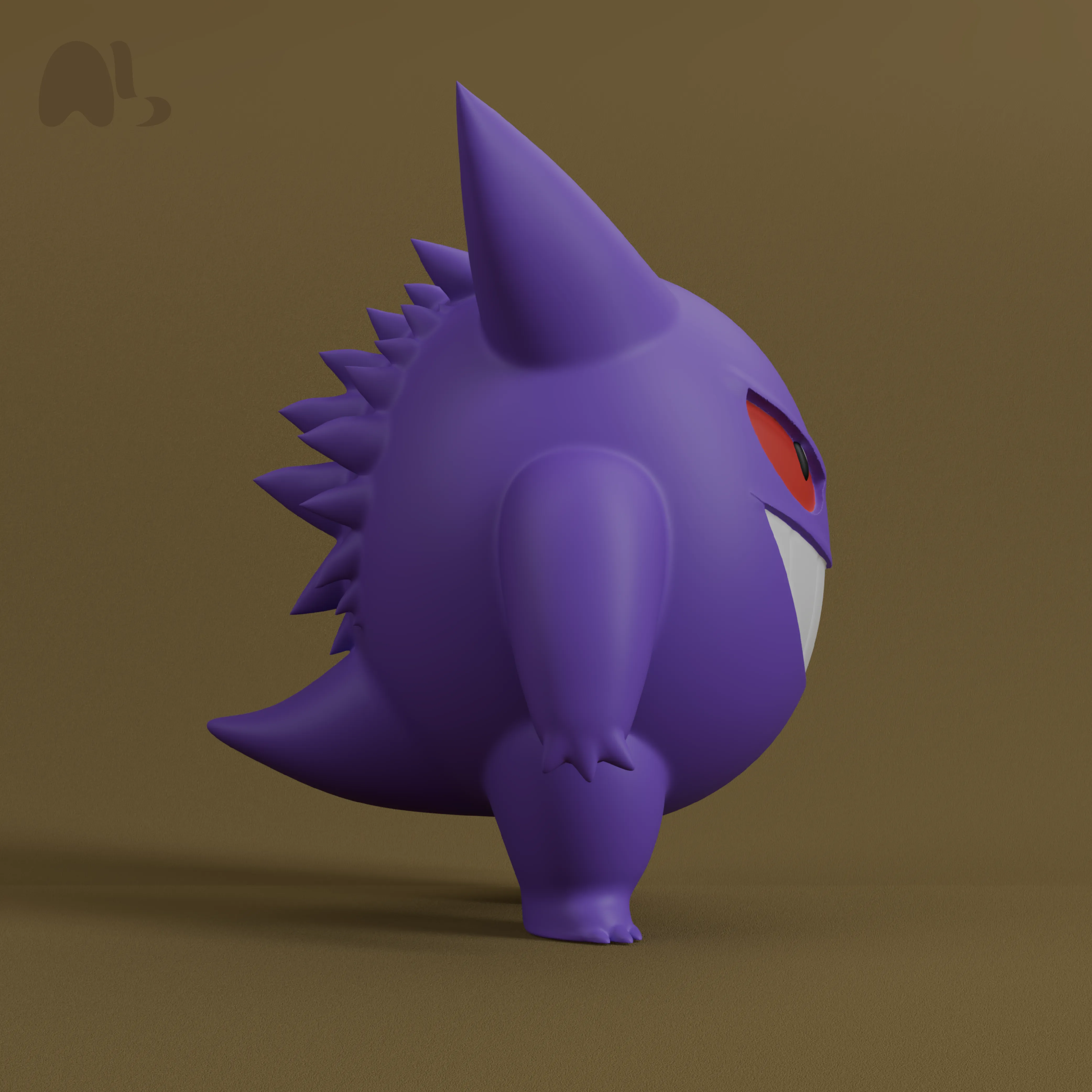 Characters & Creatures STL Download - Gengar Pokemonby Raul Penayo