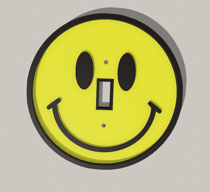 Smiley Light Switch Cover | 3D models download | Creality Cloud