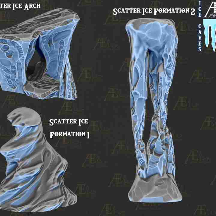 AEICCV5 – Ice Caverns: Frozen Formations | 3D models download ...