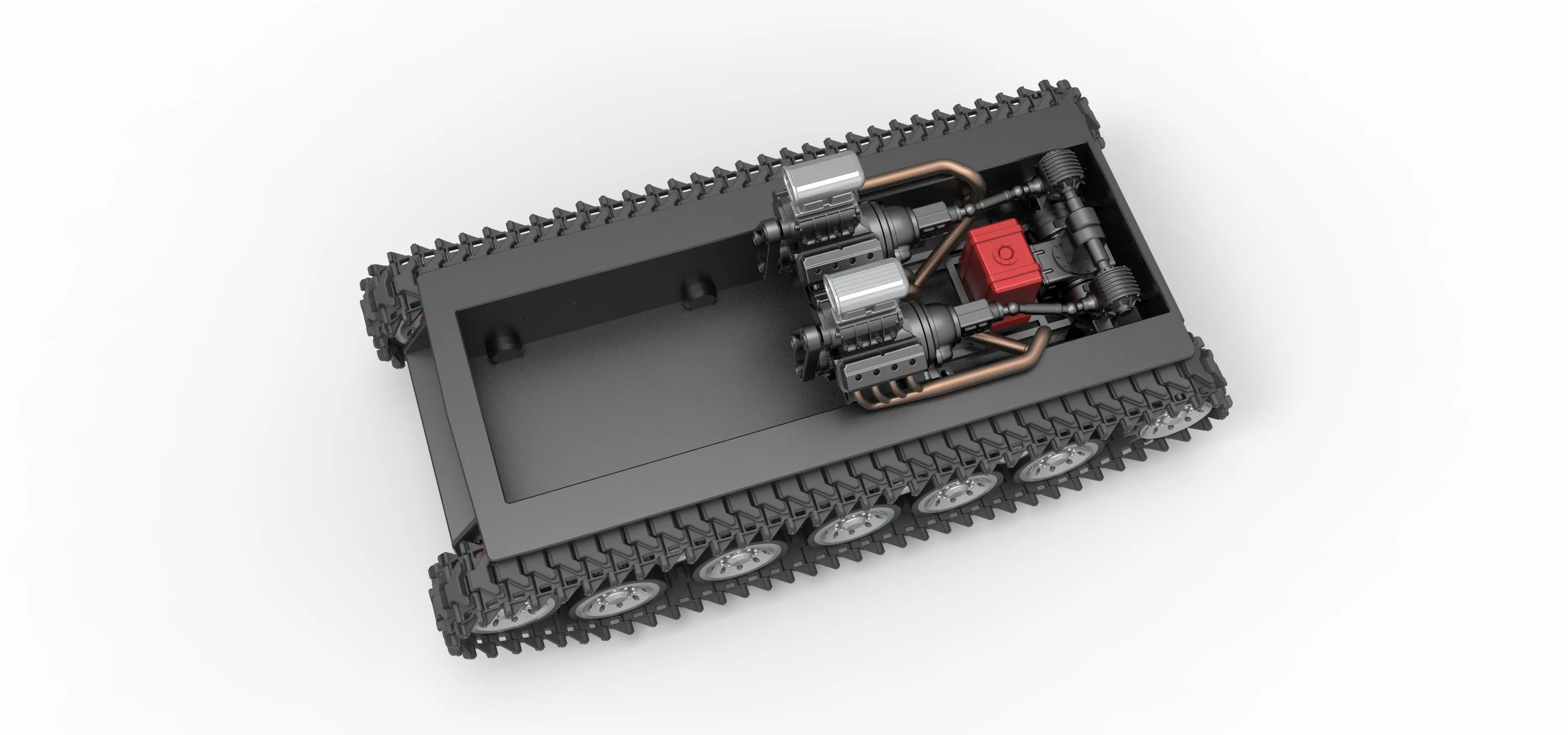 Vintage Monster tank Base Version 2 Scale 1:25 | 3D models download ...