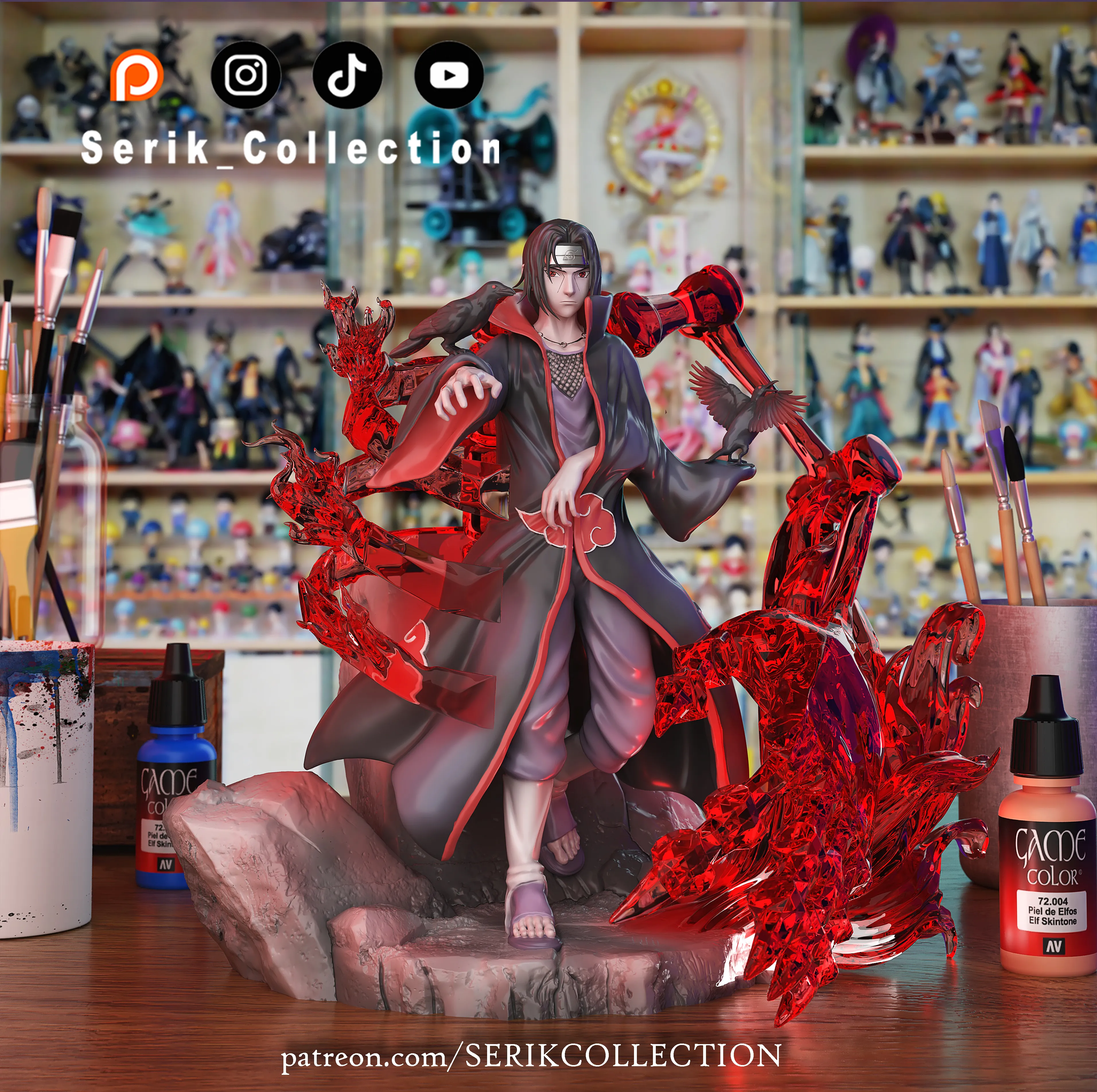 Characters & Creatures STL Download - ITACHI UCHIHA - NARUTOby Serik ...