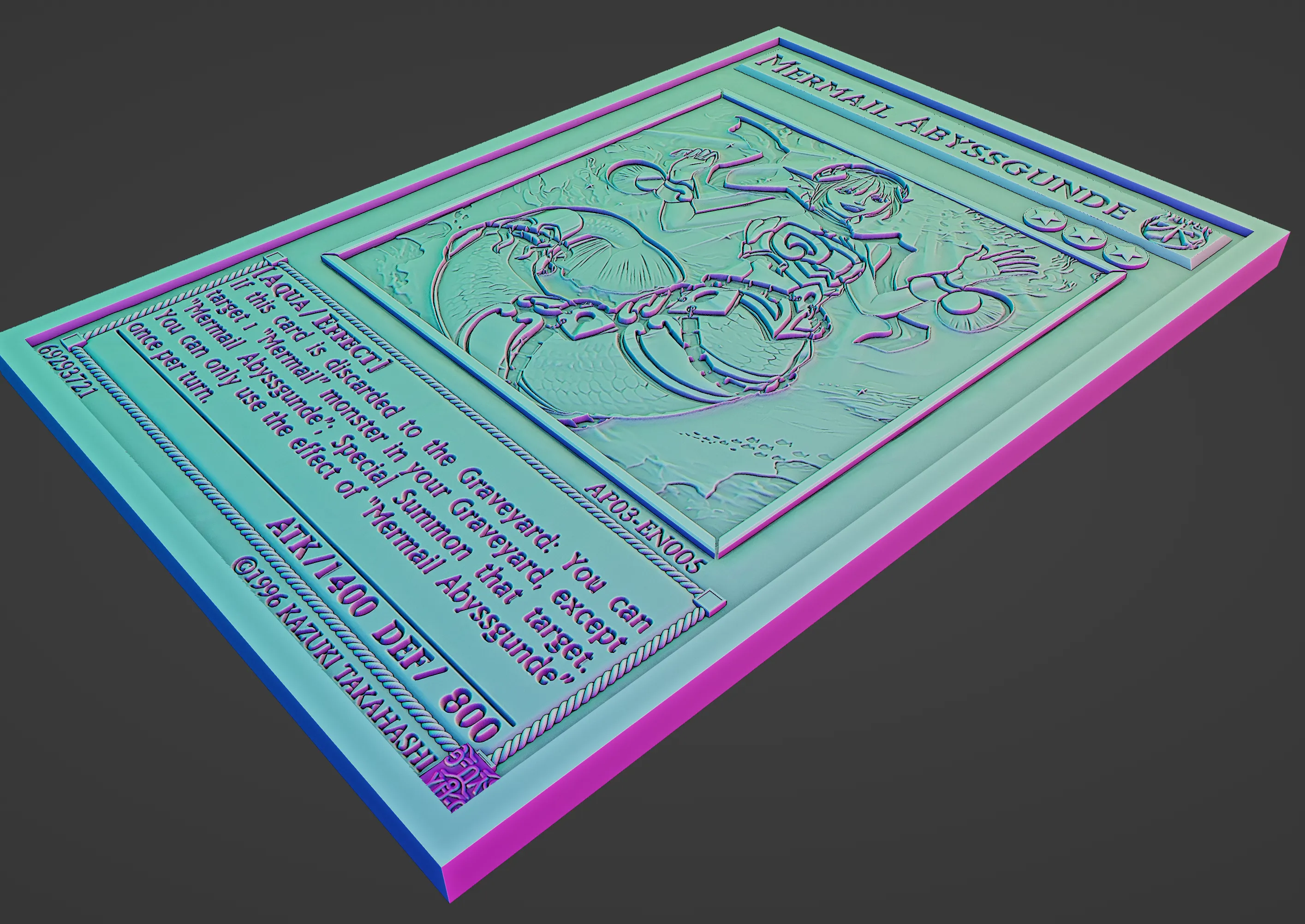 Other STL Download - Mermail Abyssgunde - yu-gi-oh!by Wsonuchiha3D