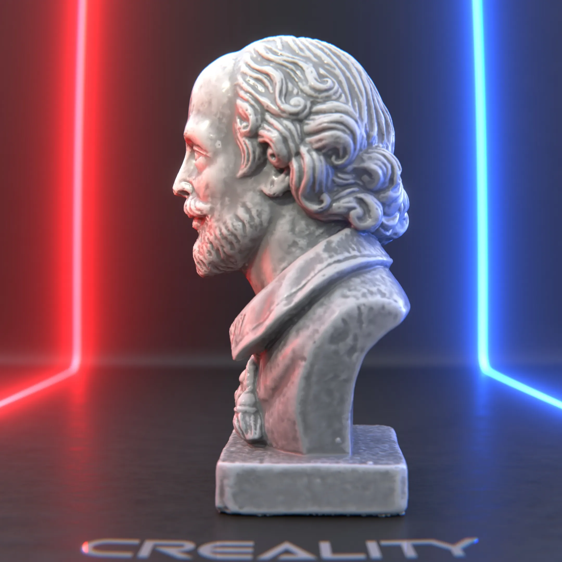 3D Printer Files | 3MF File | Shakespeare Bust | Creality Cloud