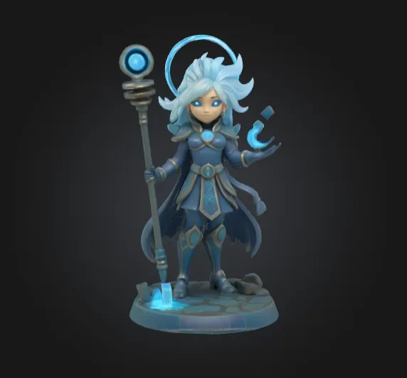 Characters & Creatures STL Descarga - KYNA – The Magnetic Arcanist ...