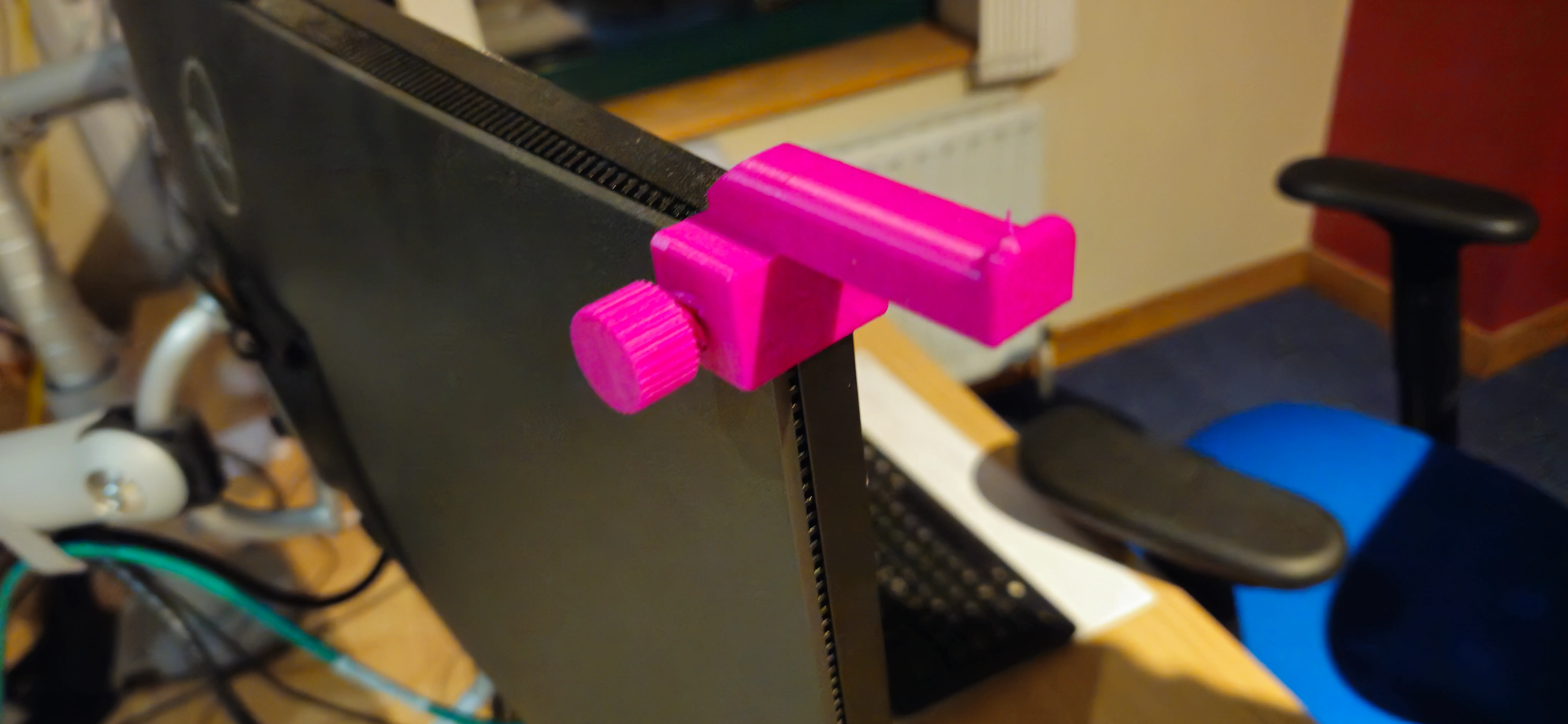 3D Printer Files | 3MF File | Headphones hook for 22mm thick monitors ...