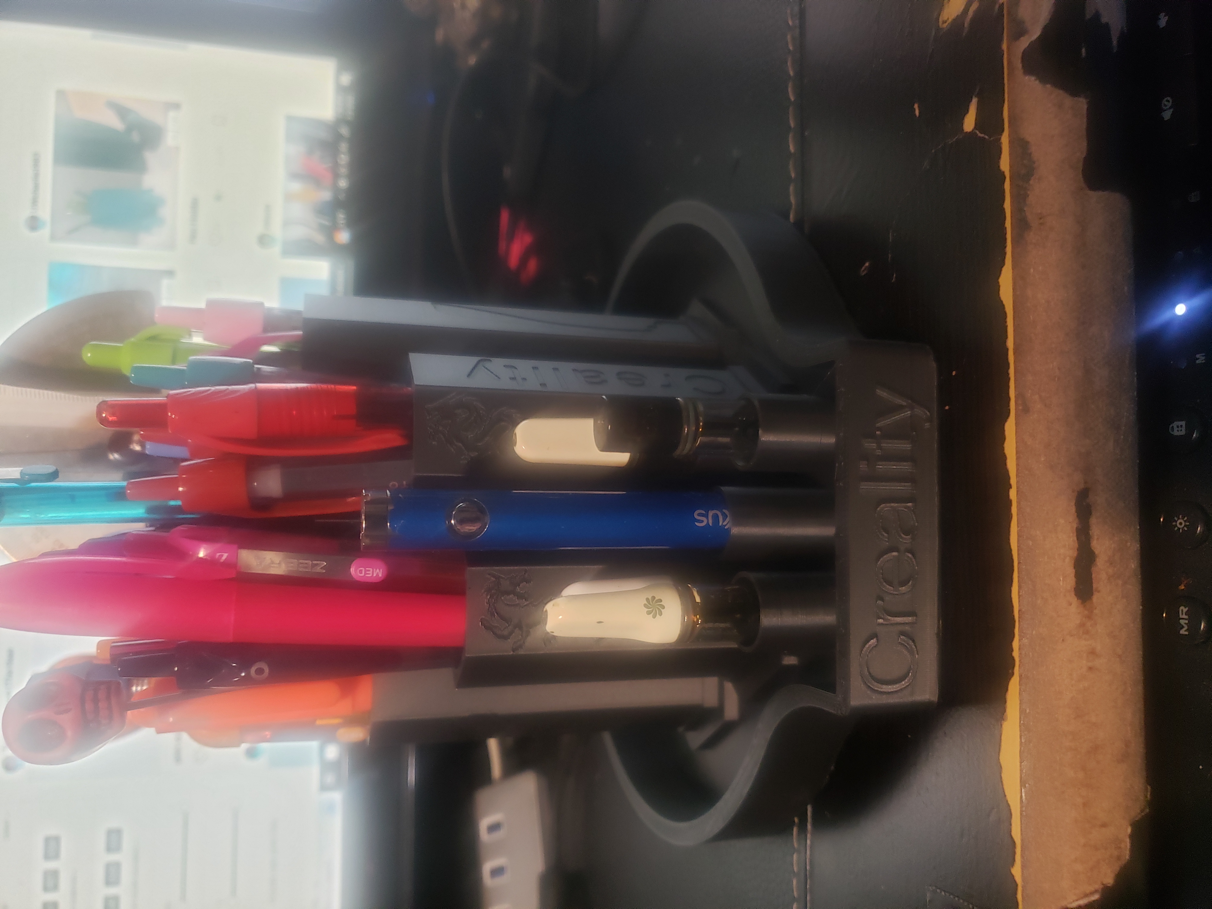 revised pen organizer with vape pen storage | 3D models download ...