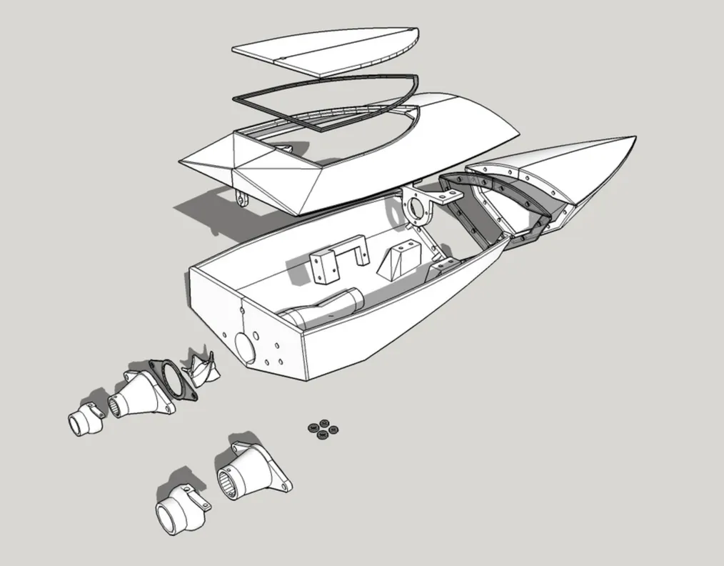 Electronics & RC (Remote Control) STL Download - Prototype de bateau à ...