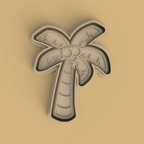 Tools & Spare Parts STL Download - cortante + estampa de palmera / palm ...