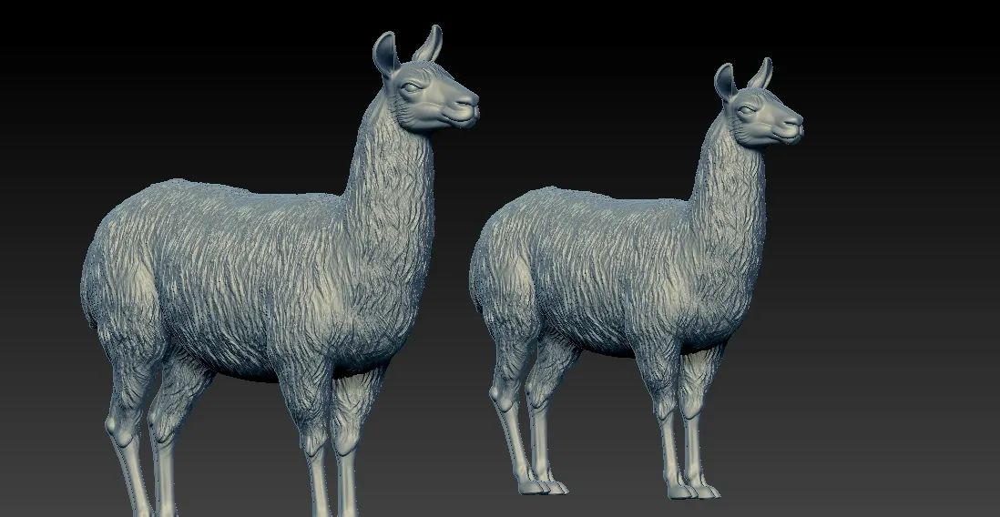 Characters & Creatures STL Download - Llamas model - camel statue - 3D ...