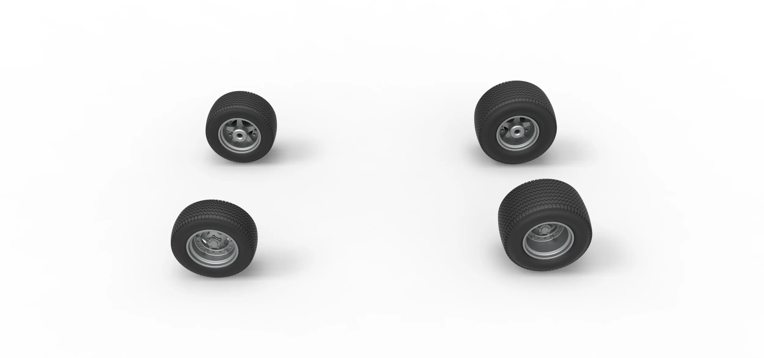 Vehicles & Machinery STL Download - Wheel set of Northeast Dirt ...