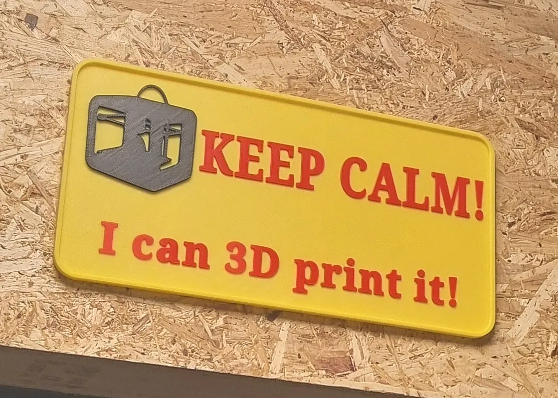 3D Printer Files | 3MF File | KEEP CALM! I can 3D print it! | Creality ...