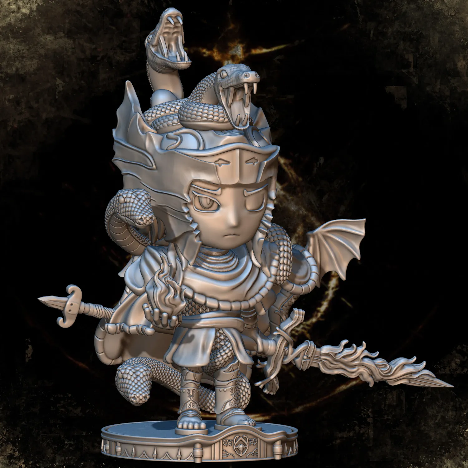 Characters & Creatures STL Descarga - Messmer chibi - Guilhermep.art