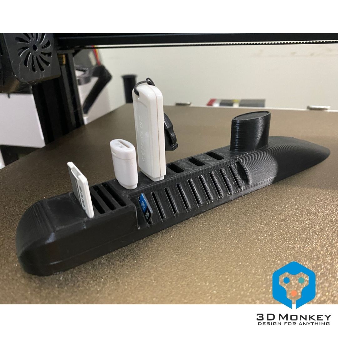 Submarine SD_MicroSD_USB storage base 潜艇 記憶卡 隨身碟 记忆卡 随身碟 收纳座 | 3D ...