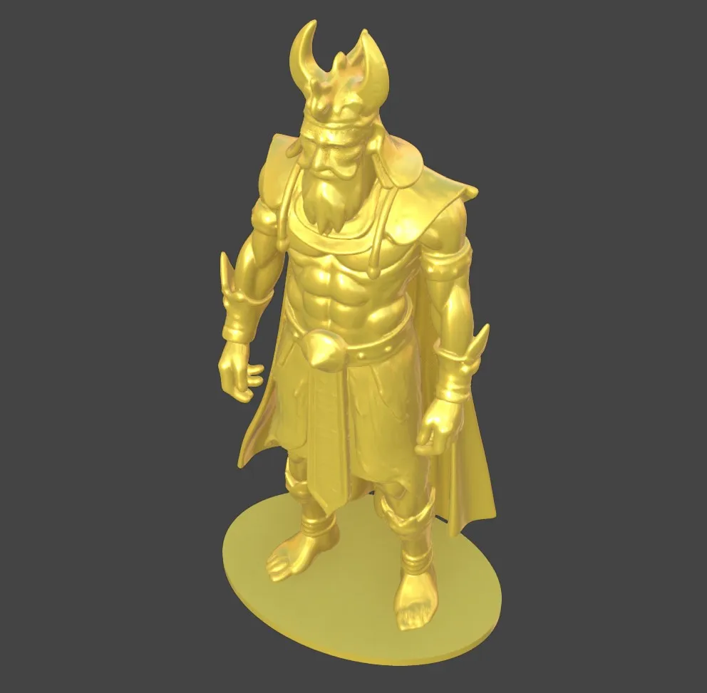 gratuita Sculptures & Artworks STL Descarga - Warrior God - Edna Lab