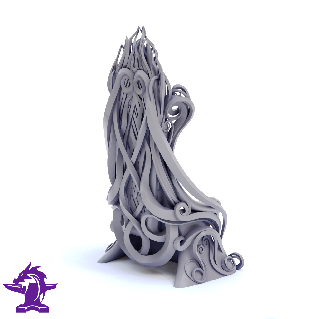 Elven Throne | Tabletop RPG Scatter Scenery | Pre-supported | 3D models ...