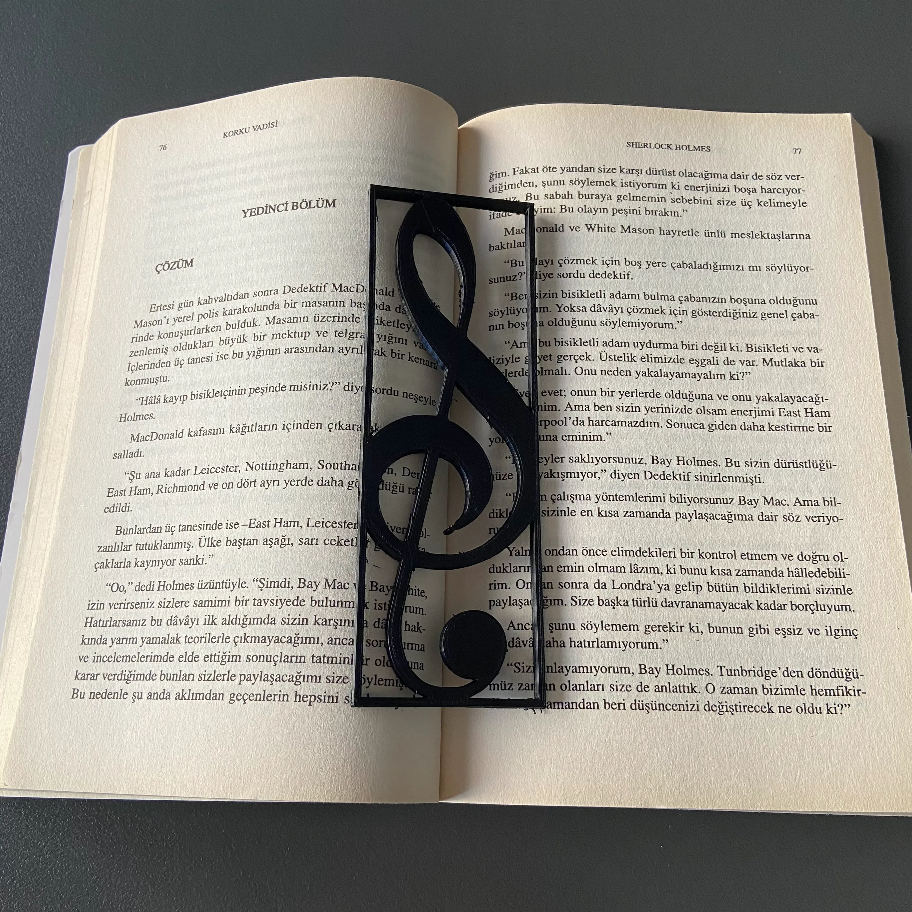 Stationery & Learning Tools STL Download - Treble Clef Bookmarkby OALPO
